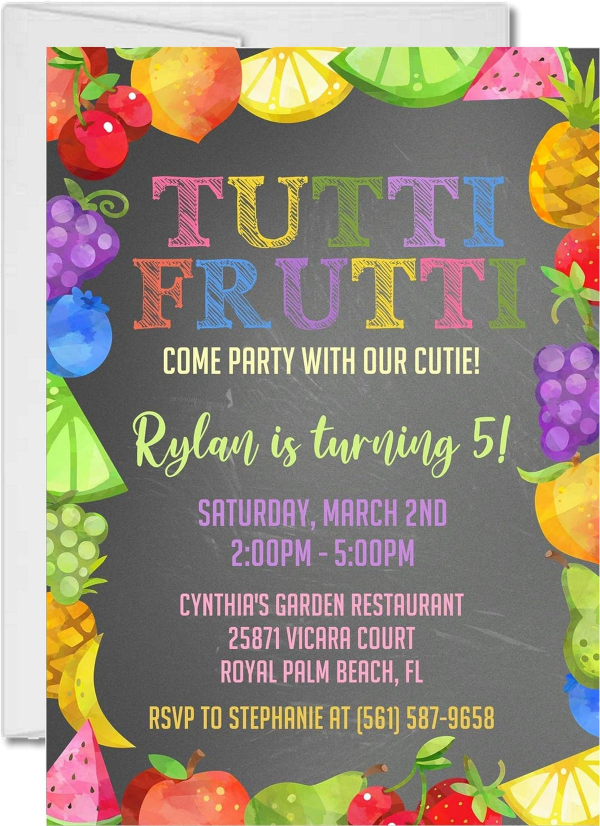Fruit Birthday Party Invitations — Party Beautifully