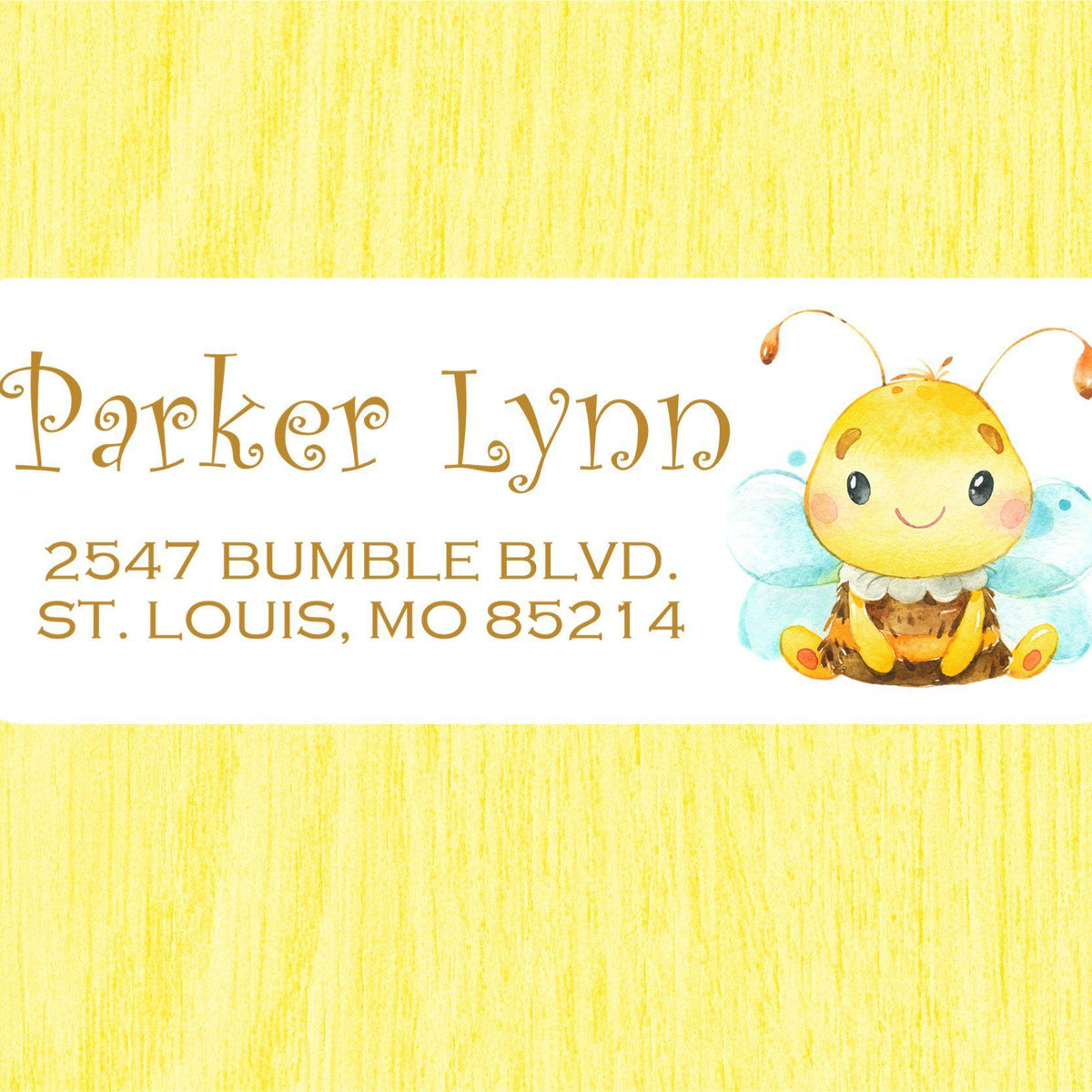 Bumble Bee Address Labels – Party Beautifully
