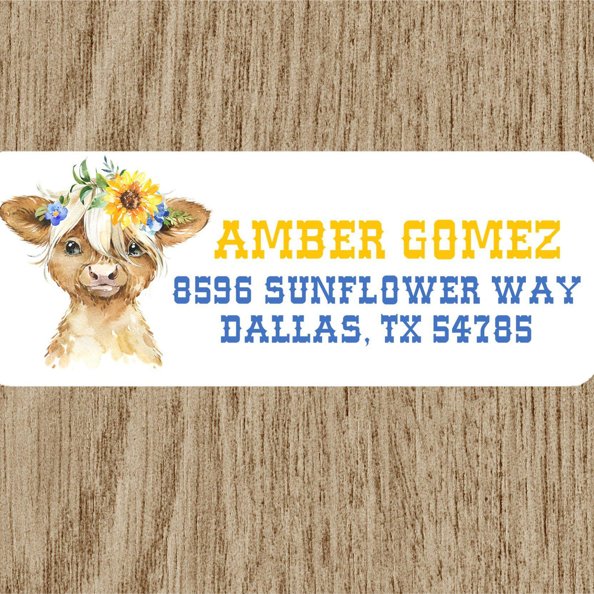 Cow Farm Address Labels – Party Beautifully