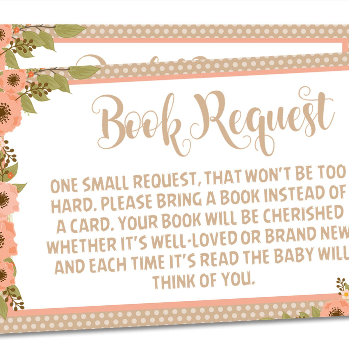 Girls Woodland Fox Book Request Cards – Party Beautifully