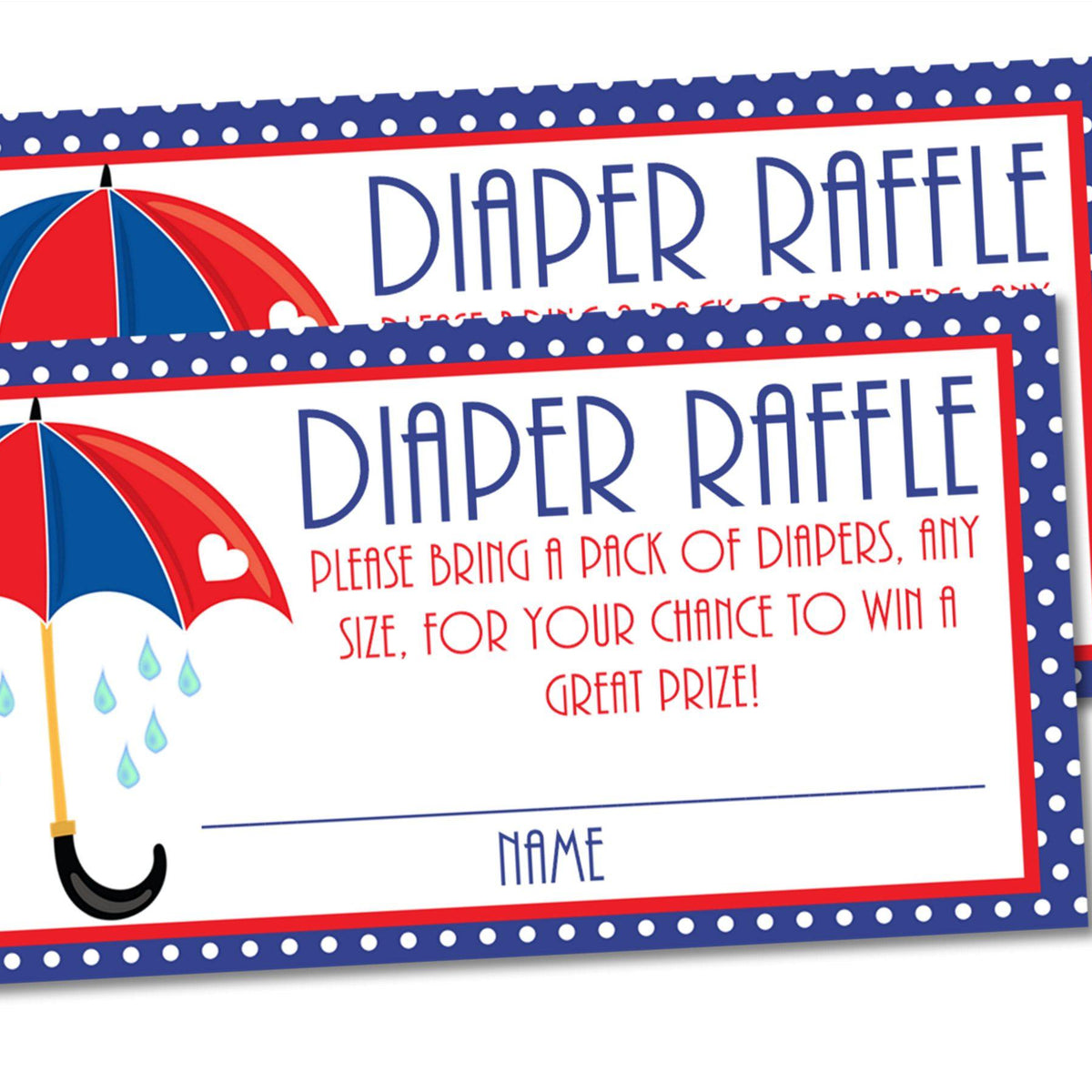 London Diaper Raffle Tickets – Party Beautifully