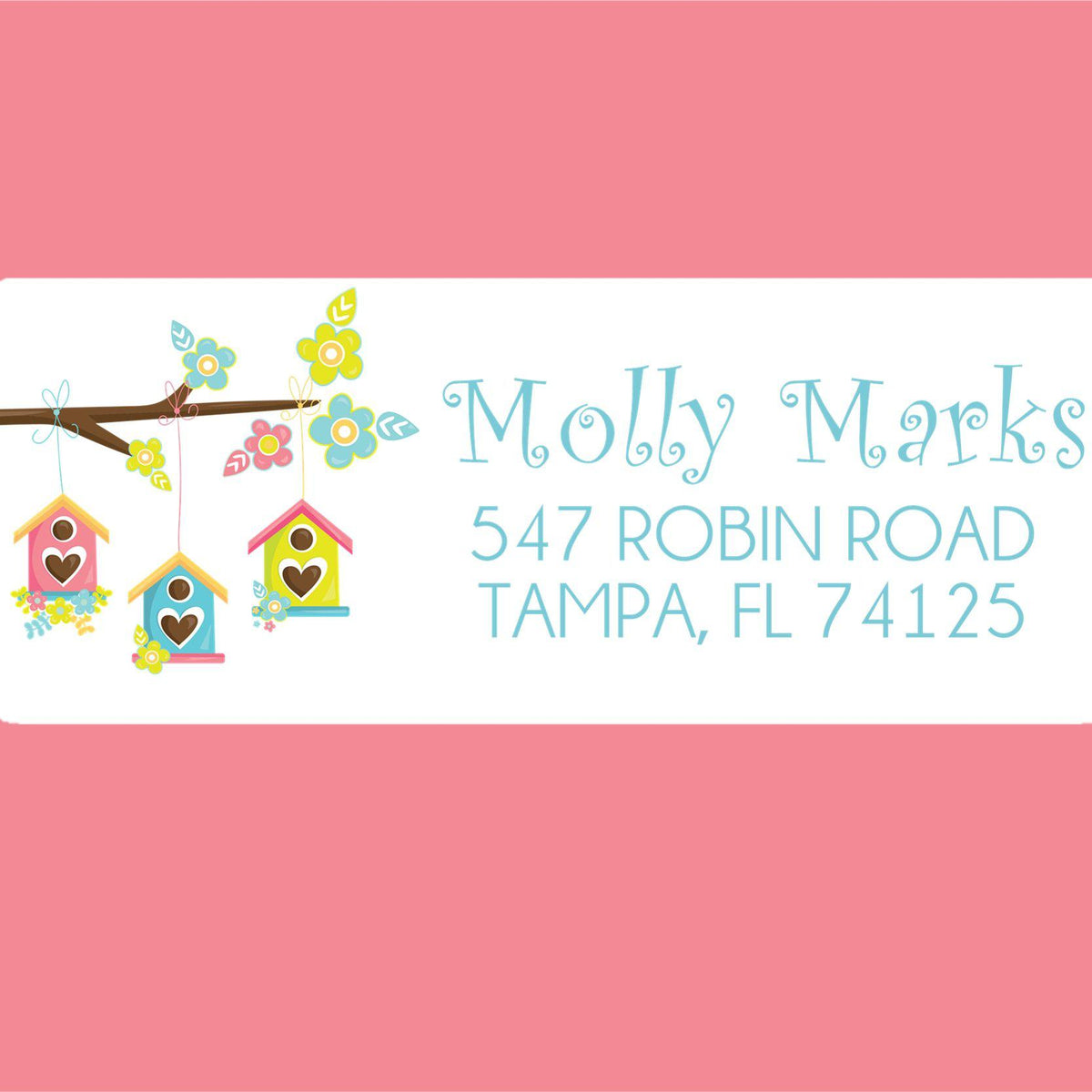 Birdhouse Branch Address Labels | Personalized Return Address Stickers ...