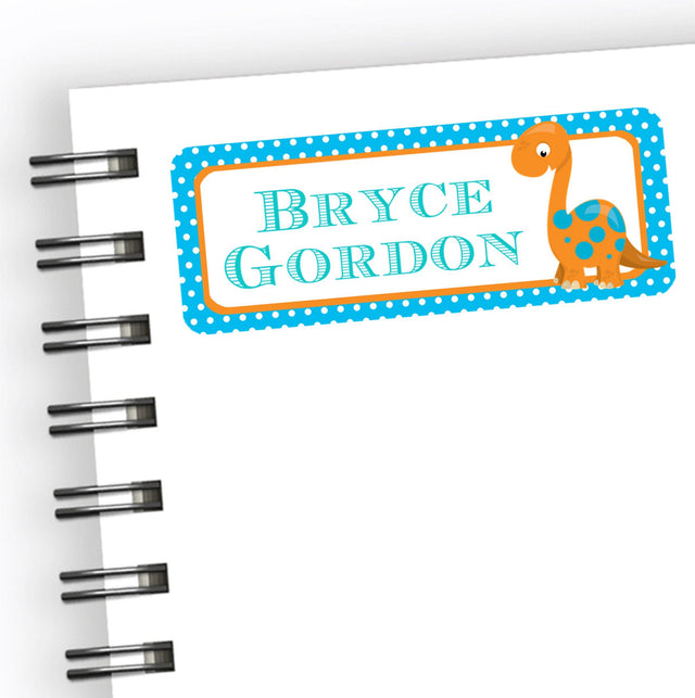 Dinosaur Back To School Name Labels for Kids Supplies – Party Beautifully