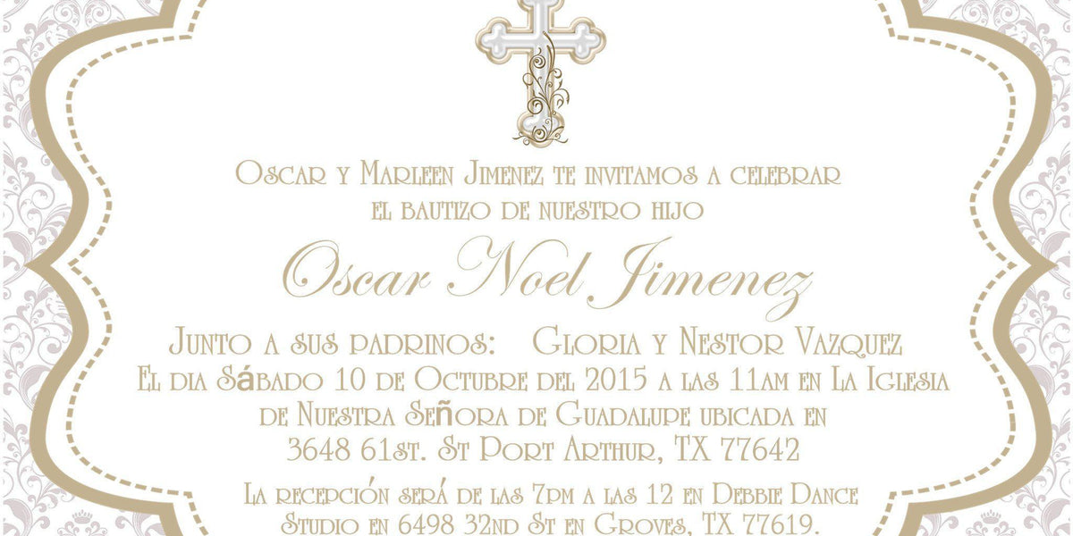 First Communion Invitations In Spanish