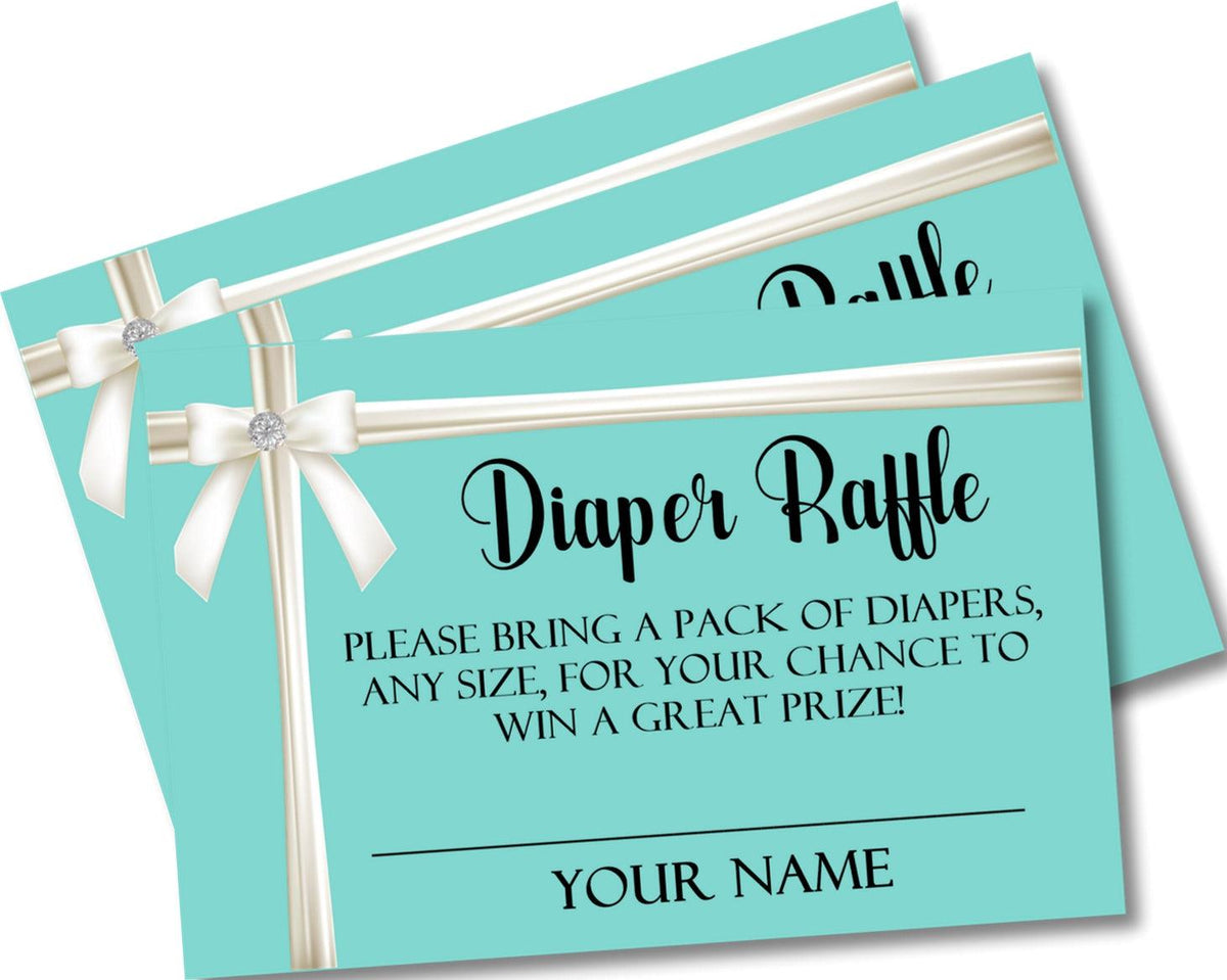 Tiffany Diaper Raffle Tickets – Party Beautifully